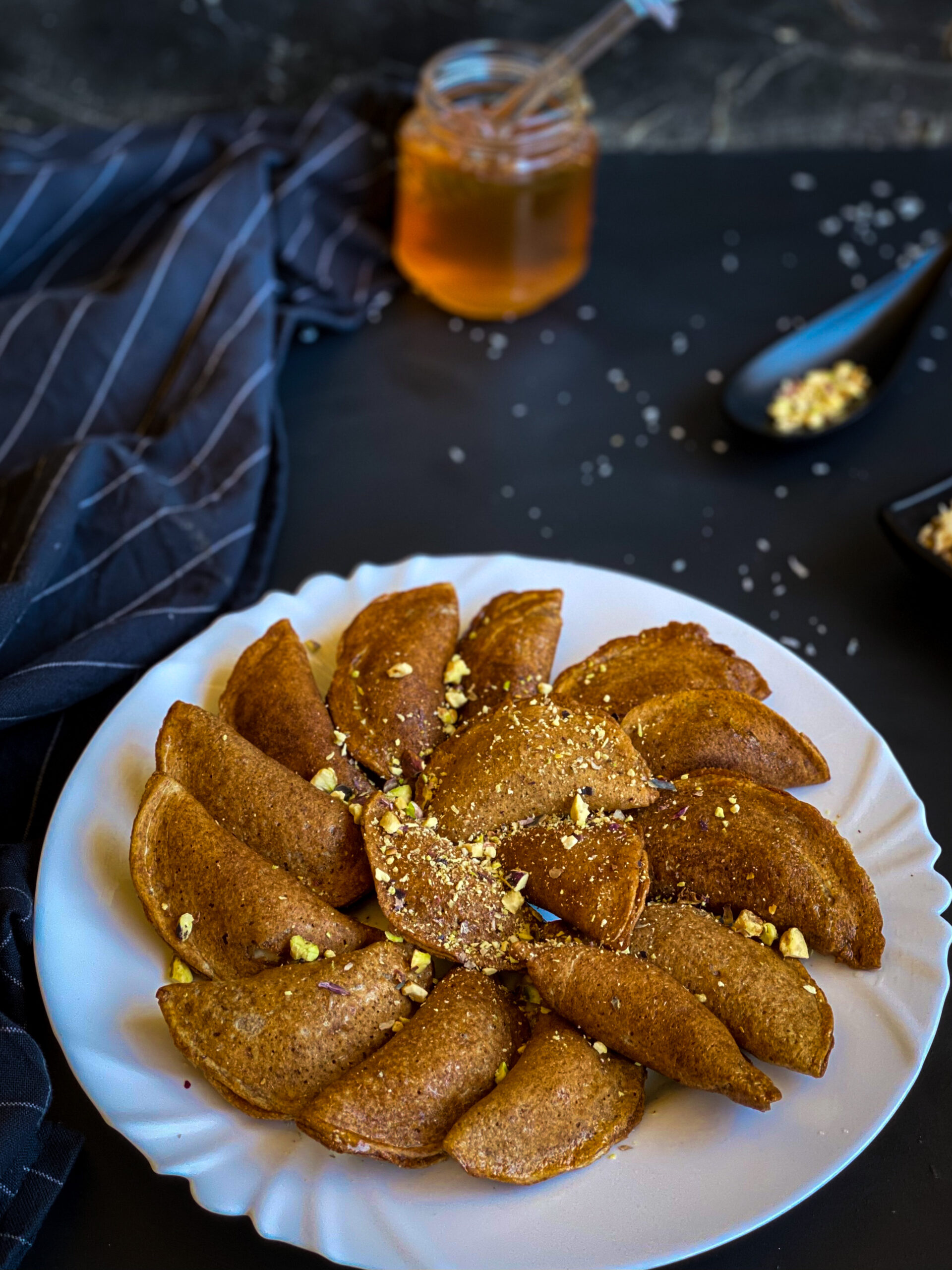 Healthier Homemade Classic Stuffed Qatayef (Middle Eastern Pancakes ...